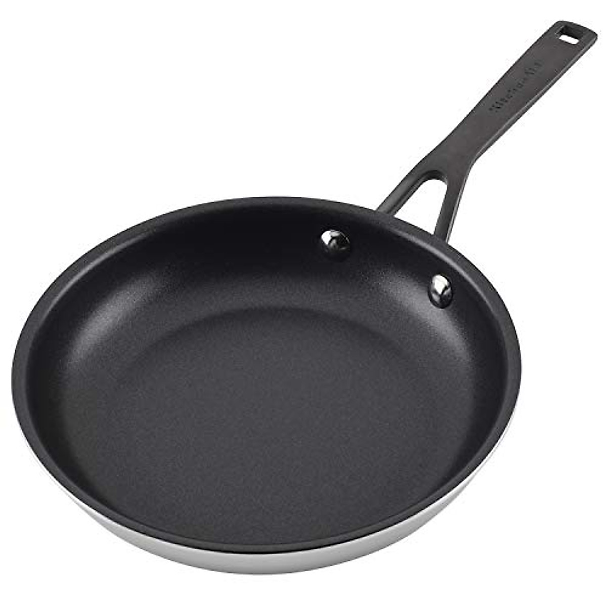 KitchenAid 5-Ply Clad Polished Stainless Steel Nonstick Fry Pan/Skillet, 8.25 Inch