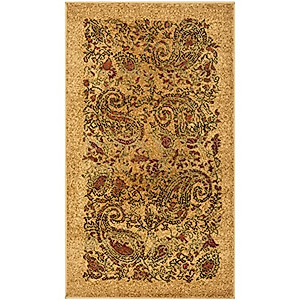 SAFAVIEH Lyndhurst Collection 2'3" x 4' Beige / Multi LNH224A Traditional Paisley Non-Shedding Living Room Bedroom Accent Rug