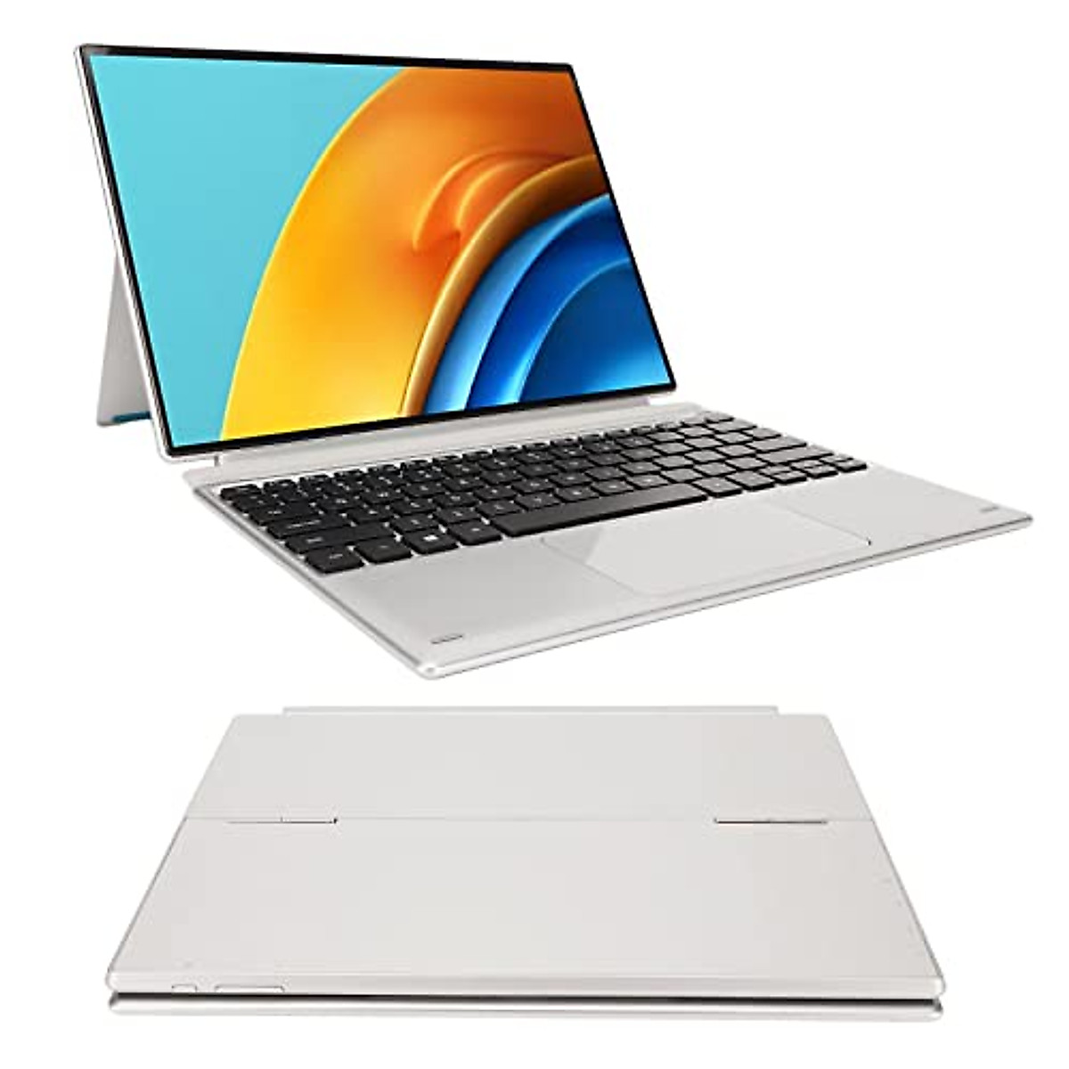 Dpofirs 12.3 Inch HD Touchscreen Laptop, 12GB RAM 512GB SSD 2 in 1 Tablet Laptop with Magnetic Keyboard, 3K IPS Screen, with Mic, Speaker, WiFi, BT, Tablet PC for Win 11 (12+512G US Plug)