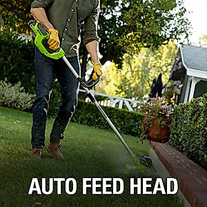 Greenworks 40V 12" Cordless String Trimmer, 2.0Ah Battery and Charger Included