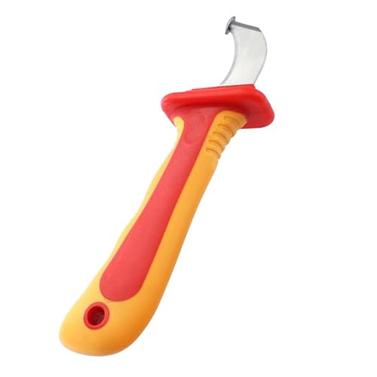 Insulated Dismantling Knife, 1000V Electricians Cable Stripping Knife, Anti Magnetic with comfortable handle, push or pull to remove sheath from cable, compact size, convenient