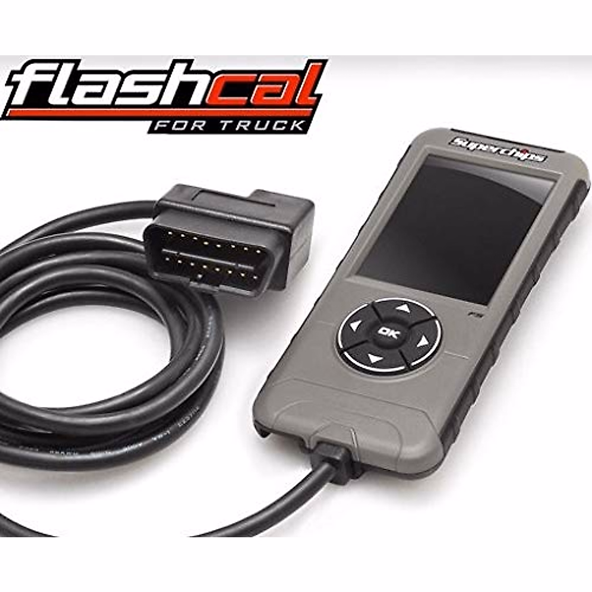 NEW SUPERCHIPS FLASHCAL F5 IN-CAB TUNER,GASOLINE,COMPATIBLE WITH 1999-2020 FORD F-SERIES GAS TRUCKS,1999-2018 FORD F-SERIES DIESEL TRUCKS & 2019 FORD F-150 3.0L POWER STROKE DIESEL ENGINES