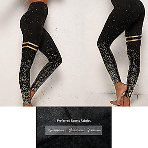 BBY Women Yoga Leggings, High Waist Tummy Control, Sports Leggings Running Tights Training Pants Casual Trousers, Black4, Large