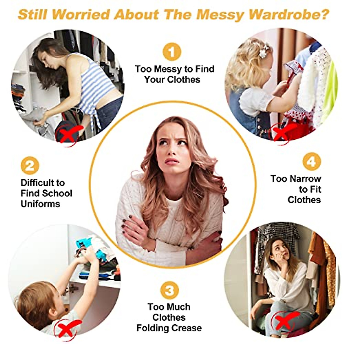 20-Pack-Closet-Organizers-and-Storage,Closet-Organizer-Hangers 5 Holes Hangers-Space-Saving for Heavy Clothes Wardrobe Closet,Dorm-Room-Essentials for College Students Girls Home Bedroom Organization