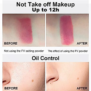 FV Translucent Powder Setting Powder, Oil-control & Long Lasting Loose Face Powder, Waterproof, Lightweight & Blurring Pores Finishing Powder, Talc-free Baking Powder Makeup, Translucent