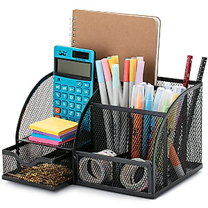 Mr. Pen- Mesh Desk Organizer, Black, Pen Holders Organizers, Desk Pencil Organizer, Pen /Pencil Holder, Pen Organizer for Desk
