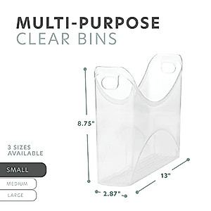 bHome Pantry Organization Storage Clear Plastic Storage Bins, Fridge Freezer Organizer Bins Under Sink Organizers and Storage, Bathroom Organizer, Kitchen Organization Organizing Containers (Small) 3