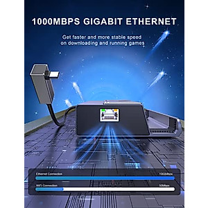 YYDSTDK M.2 Steam Deck Dock, Steam Deck Docking Station with 2TB M.2 Card Slot, HDMI 2.0 4k@60Hz, Gigabit Ethernet, 2 USB 3.0 Port, USB 2.0 Port and USB-C PD Port, Accessories for Stream Deck