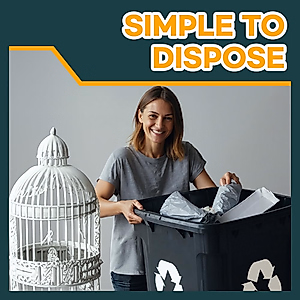 HA SHI Bird Cage Liner - 120 Acid-Free Newsprint Sheets, 31" x 21.5", 5.5 lb - Perfect for Packing, Pet Cages, Non-Toxic & Safe for Birds, Ideal for Crafts, Shipping, Moving