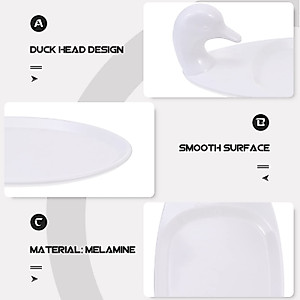 Hemoton Roasting Plate 1pc Roast Chicken and Plate Breakfast Tray Plate Cookie Plate Appetizer Plate Biasuit Plate Dinner Ceramic Cake Plate Dinner Plates Fish Dish Sushi White Melamine