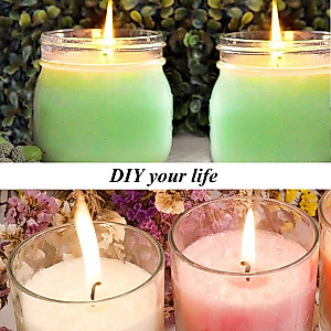 Candle Wick,100 Piece Candle Wicks for Candle Making DIY, 6 Inch Pre-Waxed Cotton Wick with Tabs