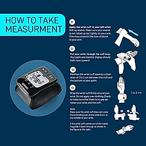Omron Hem 6232T Wrist Blood Pressure Monitor (Black) Battery Powered