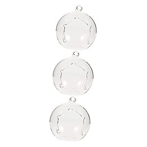 balacoo 3pcs Hamster Glass nest Hanging Hamster House pet Cooling nest Guinea Pig Bed Hamster Glass cage Small Animal Hideout Hanging Bed Swing Hamster Sleeping Nest Pet Hut Hammock 10cm