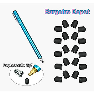 Bargains Depot 20Pcs 0.18-inch (Dia) Soft Replacement Rubber Tips - Please Note : These Tips Only Fit/for bargains Depot [0.18-inch Rubber Tip Series] Stylus