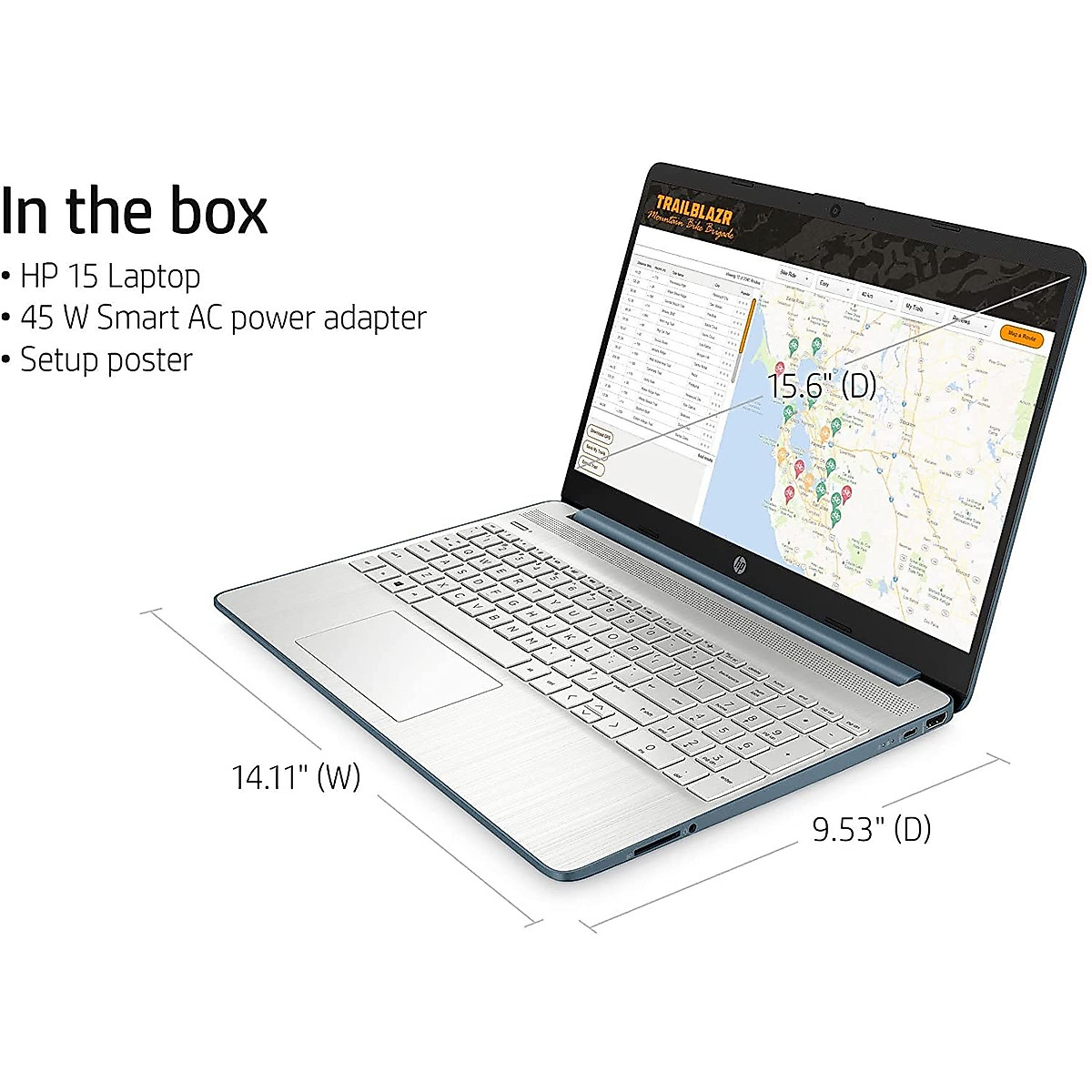 2022 Flagship HP 15.6'' FHD IPS Micro-Edge Laptop, AMD 6-Core Ryzen 5 5500U (Upto 4.0GHz, Beat i7-10710U), 8GB RAM, 256GB PCIe SSD,Radeon Graphics,Wi-Fi, Webcam, Fast Charge, Windows 11 w/Cables