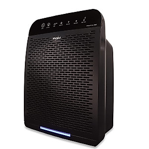 Whirlpool WPPRO2000B Whispure True Hepa Air Purifier, Activated Carbon, 508 Sq ft, Smart Auto Mode, Ideal For Allergies, Odors, Pet Dander, Mold, Smoke, Wildfire & Germs - Slate Black