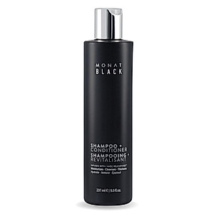 MONAT Black Shampoo + Conditioner – A 2-in-1 Formula for Optimal Hair Care in One Step – Cleanses, Conditions, and Promotes Stronger, Healthier-Looking Hair – For All Hair Types – 237ml (8.0 fl oz)