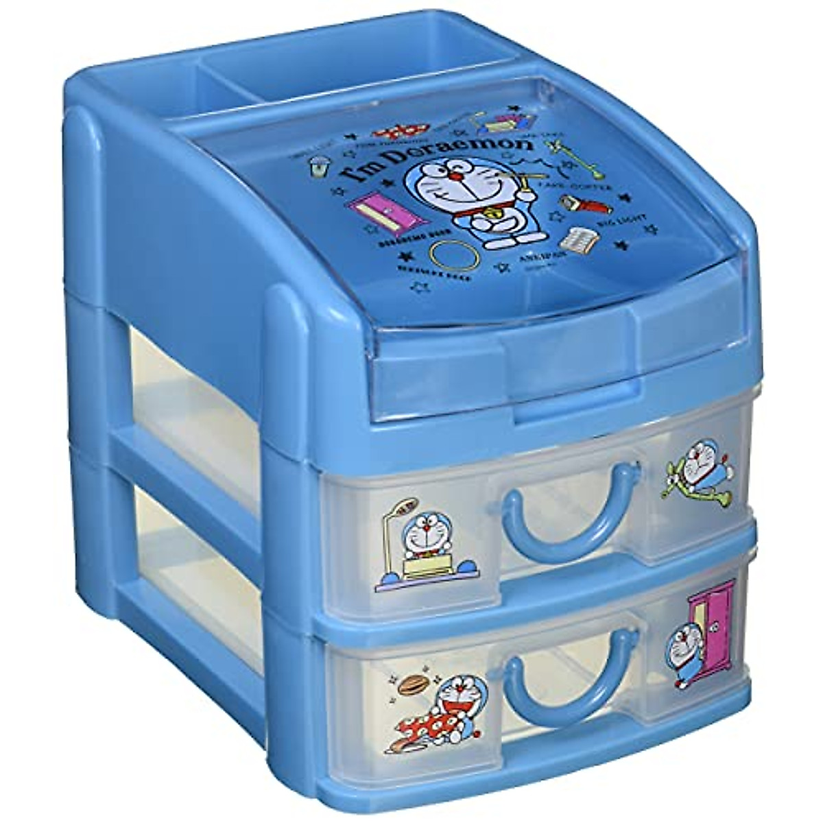 Skater CHE3N Mini Chest, Accessory Case, Storage Box, I'm Doraemon, Secret Tool, 5.9 x 7.5 x 6.5 inches (15 x 19 x 16.5 cm)