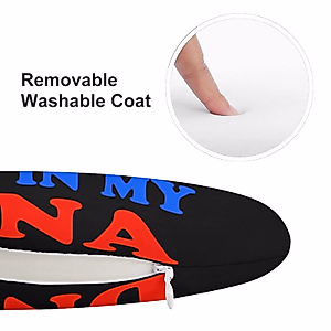 Puerto Rico Flag It's in My DNA Seat Round Memory Foam Cushion Print 15 Inches Chair Pad for Home Kitchen Office