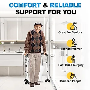 Medhelp FSA/HSA Eligible Toilet Safety Rails, 380lbs Stainless Steel Adjustable Toilet Safety Frame, Toilet Rails with Handles & Toilet Paper Holder, Toilet Bars for Elderly, Disabled & Handicap