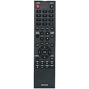 New NF033UD Replaced Remote Applicable for Sylvania Emerson TV DVD Player LD190SS1 LD190SS2 LD195SSX LD320SS1 LD320SS2 LD320SSX LD370SSX LD190EM1 LD190EM2 LD260EM2 LD320EM2 A9DF1UH