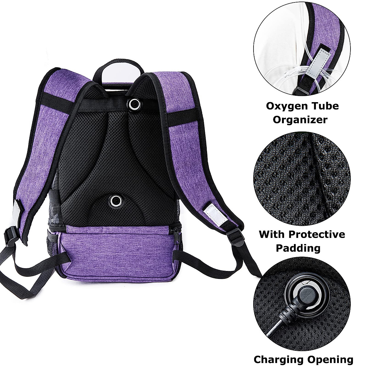 BAGSFY Oxygen Concentrator Backpack for Inogen One G5, G3, Rove 6, Lightweight Machine Carrying Bag for Inogen One G5 Accessories and Battery.