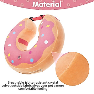 BINGPET Protective Dog Cone Collar,Soft Recovery Pet Cone for Dogs Cats,Washable Protective Recovery Collar for Large Medium Small Dogs,Inflatable Dog Cone,Adjustable Pet Recovery Cone After Surgery