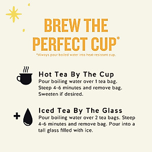 Celestial Seasonings Energy Black Tea, Caffeinated, 12 Tea Bags Box, (Pack of 6)