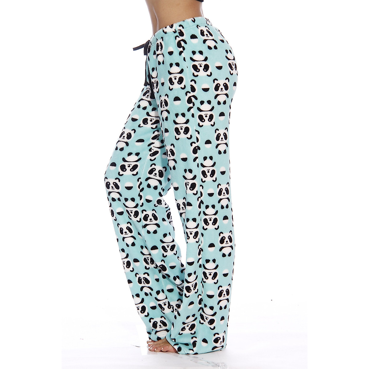Just Love Women's Plush Pajama Pants, X-Large, Panda Jam