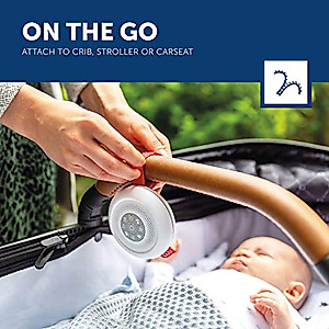 Zazu Suzy The Baby Shusher - Toddler Sleep Aid & Baby Soother | 7 Soothing Melodies Including Heartbeat and White Noise | On-The-Go Sound Machine with Cry Sensor | Variable Volume | Auto Off