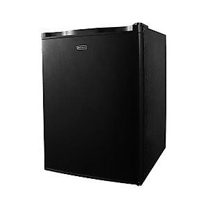 Emerson 2.6 Cu. Ft. ENERGY STAR Compact Fridge: Eco-Friendly Cooling, Ample Storage, Customized Temperature Control, and Versatile Placement for Convenience and Savings,Black