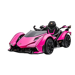Dakott Lamborghini V12 Vision Gran Turismo Ride on Sports Car for Kids., Pink, Large