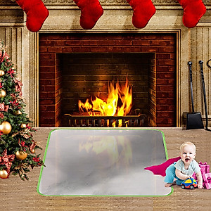 Fire Pit Mat Square, 39" Barbecue Mat for Under Grill, Heat-Resistant Fireproof Mat for Outdoor Smoking and Camping, Protect The Deck, Patio, Lawn from Exploding Embers