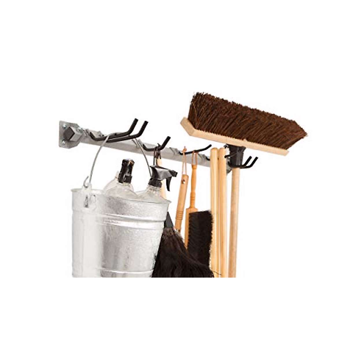 Monkey Bars Storage Mop & Broom 200-LBS Customizable Organizer Wall Mount