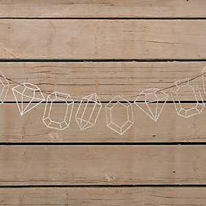 Gems Glitter Banner, Gemstone Themed Birthday Party Decor, Bride To Be Decorations, Jewels Party, Bridal Shower Decorations, Bachelorette Party Banner