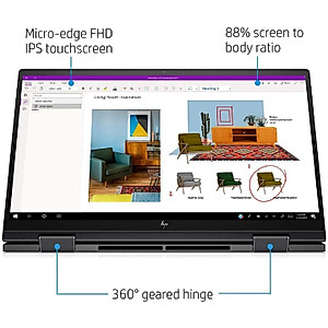 HP Envy x360 Touchscreen 2-in-1 Laptop, 15.6" FHD IPS Touchscreen, 8 Core AMD Ryzen 7 5700U 4.3 GHz, Wi-Fi 6, Backlit KB, USB-C, Fingerprint, 11.5 hr Battery Life, Win 10 (16GB RAM | 1TB PCIe SSD)