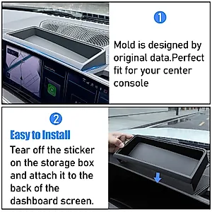 Jaronx Compatible with BMW 3 4 Series Center Console Organizer, 12.3 inch Touch Screen Dash Console Organizer for 3' G20 2023-2024/4' G22 2024,for BMW Dashboard Tray