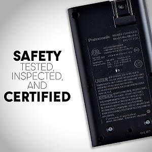 Panasonic BQ-CC75KSBHA eneloop pro Advanced Individual Battery Charger with USB Charging Port, Black