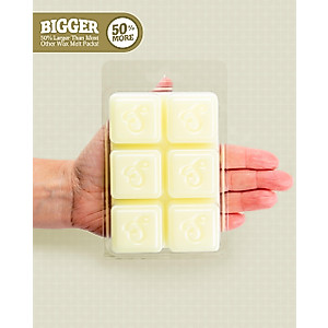 Pure Jasmine Wax Melts Bulk Pack - Formula 117 - 4 Highly Scented 3 Oz. Bars (12 Oz. Total) - Made With Essential & Natural Oils - Flower & Floral Air Freshener Cubes Collection