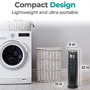 Alen T500 Air Purifier, Quiet Air Flow for Large Rooms, 500 SqFt, Portable Air Cleaner for Allergens, Dust, Pollen, Pet Dander, in Black