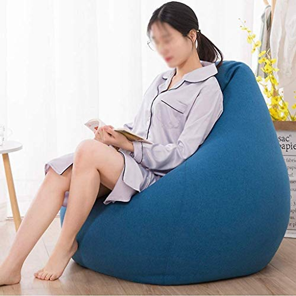 GYDJBD Modern Minimalist Cotton Linen Lazy Sofa, Antistatic, High Flexibility Suitable for Living Room Balcony Bedroom (Size : 7080cm)