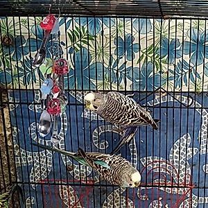 Parrot Toys, Durable Bird Parrots Scoops, Suitable for African Gray Parrots, Amazon Parrots, Small and Medium-Sized Macaws Chewing, Bird Cage Accessories Toys