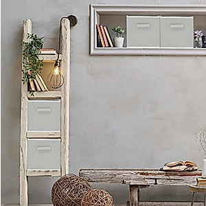 6 Pack - SimpleHouseware Foldable Cube Storage Bin, Grey