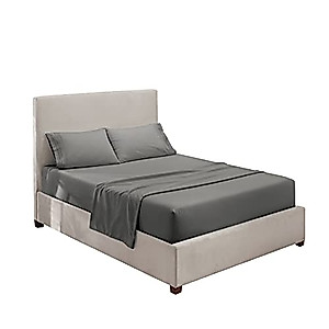 Clara Clark California King Sheets Set, Deep Pocket Bed Sheets for Cal King Size Bed - 4 Piece Bed Sheet Set, Extra Soft Bedding Sheets & Pillowcases, Charcoal Gray Sheets Cal King