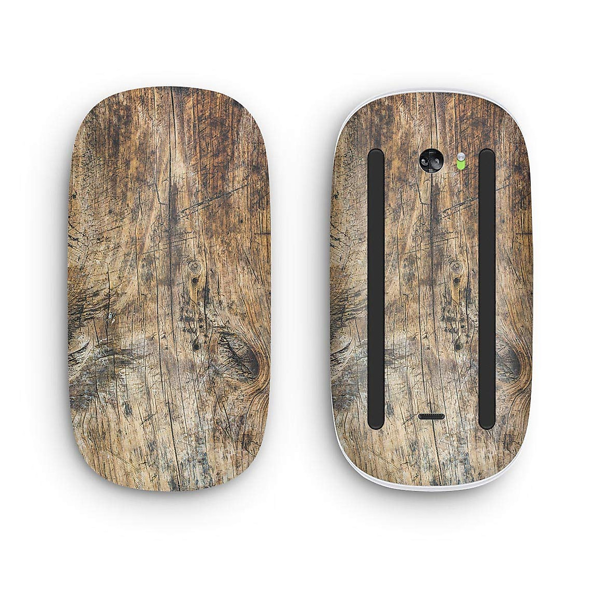 Design Skinz Raw Wood Planks V6 Vinyl Decal Compatible with The Apple Magic Mouse 2 (Wireless, Rechargable) with Multi-Touch Surface