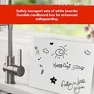 Board Geeks 3 Classroom Dry Erase Board for Kids 9"x12"- Small White Boards for Students, White Board for Kids, Teacher - Double Sided Small White Board | Mini White Boards | Small whiteboard (3- Pk)
