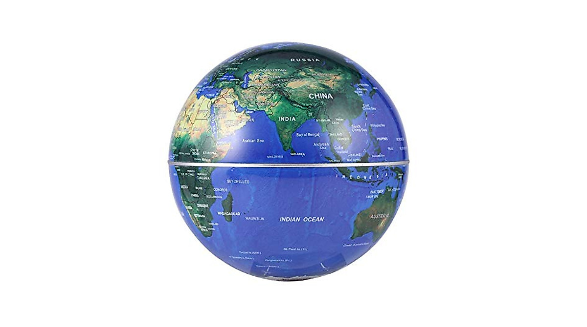 FUGEST Magnetic Levitation Floating World Map with Constellations LED ...