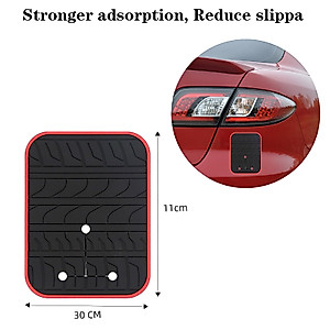 CFGROW Car Scratch Protector for Trunk Bike Rack, Anti-Scratch Anti-Collision Non-Slip Pads, Car Tire Pattern Non-Slip and Paint Protective Pads, Bike Car Rack Accessories (Black, 8)