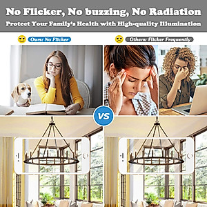 Dimmable E12 Candelabra LED Bulbs 60W Equivalent 6W 600lm, T6 Edison Light Bulbs, 5000K Daylight White, Clear Filament Chandelier LED Light Bulbs, Small Vintage Bulbs for Ceiling Light Fan, 12-Pack