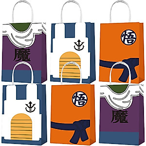 Titiyogo Party Favor Bags 15PCS for Dragon Seven Ball Gift Bags Goodie Bags Dragon Seven Ball Treat Candy Bags for Dragon Seven Ball Themed Birthday Party Supplies Decorations